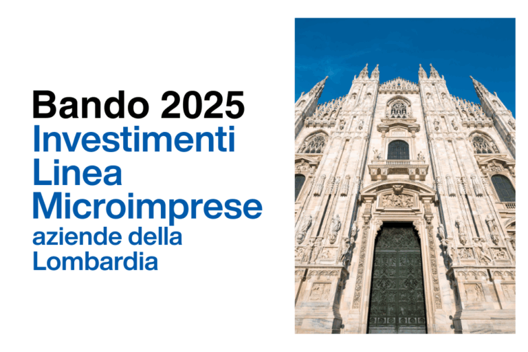 Bando Investimenti Linea Microimprese 2025 - Lombardia - Osl.it